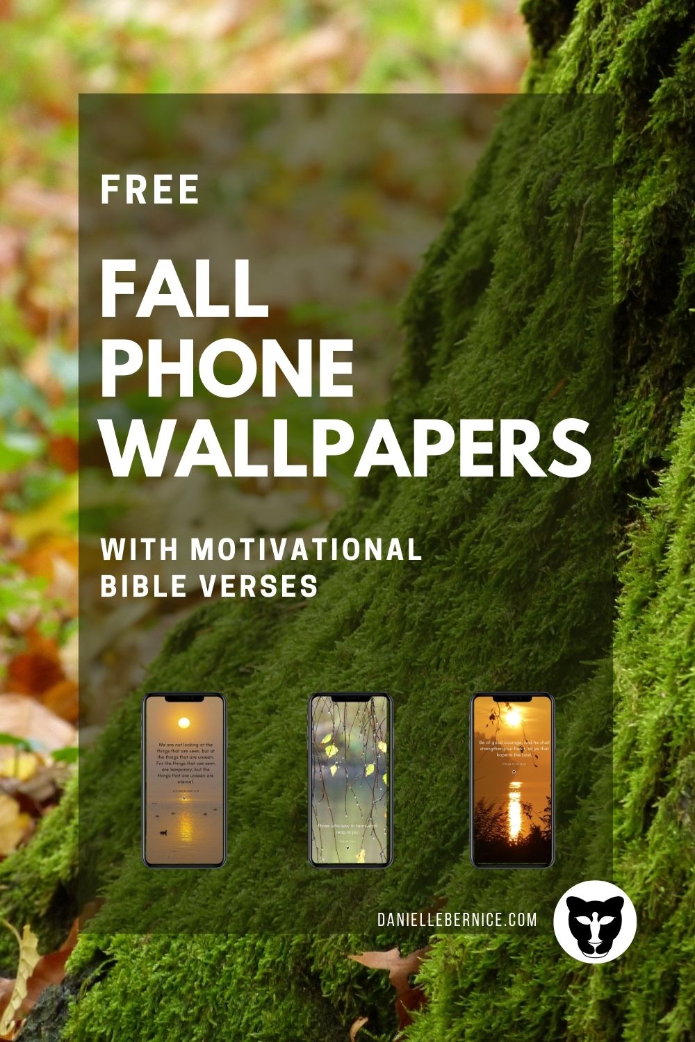 Fall wallpapers with Bible verses - DanielleBernice.com