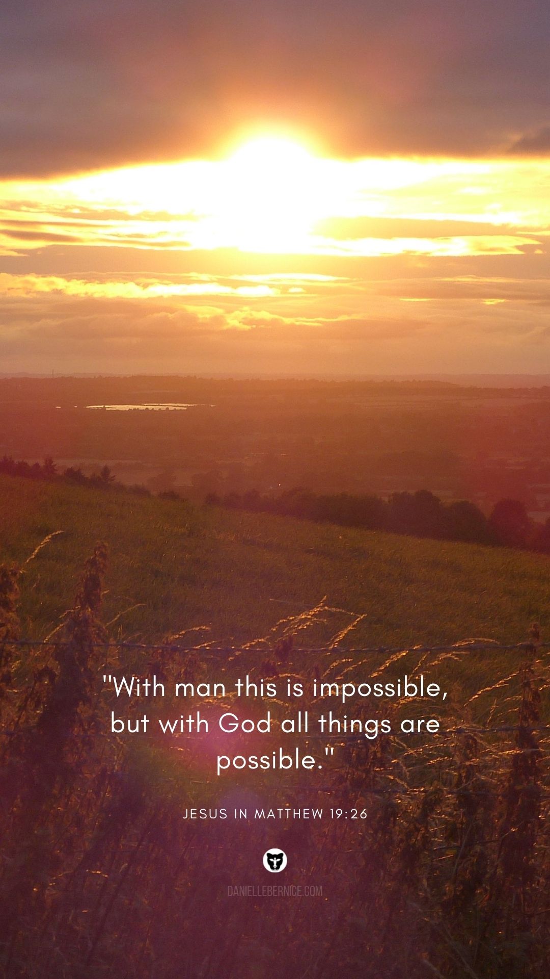 Wallpaper collection: Nothing is impossible with God! - DanielleBernice.com